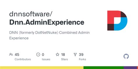 GitHub Dnnsoftware Dnn AdminExperience DNN Formerly DotNetNuke Combined Admin Experience