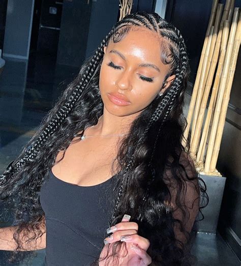 Pin By Tay On Hair In 2024 Curly Braided Hairstyles Hairdos For