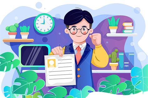 이력서 모집 벡터 일러스트 레이 션을 들고 사업 사람들 일러스트 무료 다운로드 Lovepik
