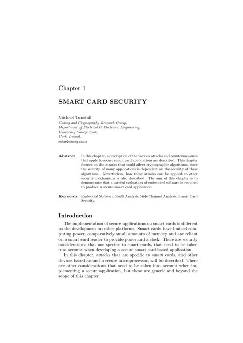 Pdf Smart Card Security
