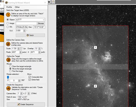 mosaics without camera rotation sequence generator main sequence