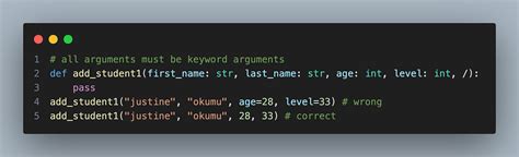 🚀 Restricting Function Arguments In Python With ‘ And ‘ Notations By Justine Okumu Medium