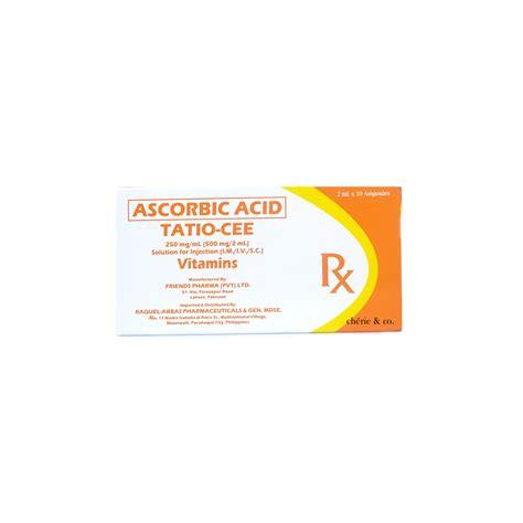 Ascorbic Acid Tatio Cee Cherie And Co