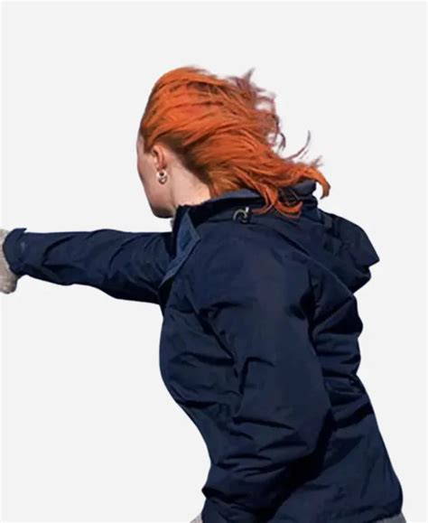 The Outrun Saoirse Ronan Black Jacket Rona Blue Jacket