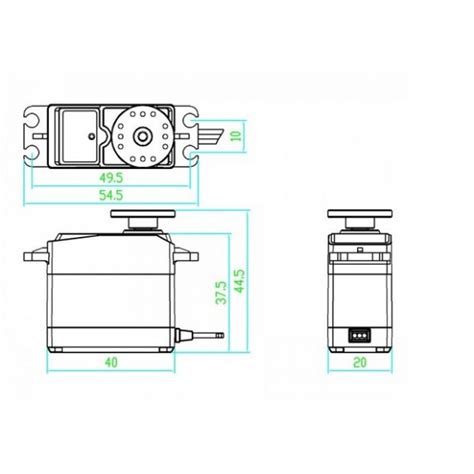 Servomotor 360 Grados 20kgcm Bricogeek Ser0035