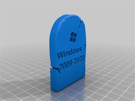 Windows 7 Gravestone By Dexcube Download Free Stl Model