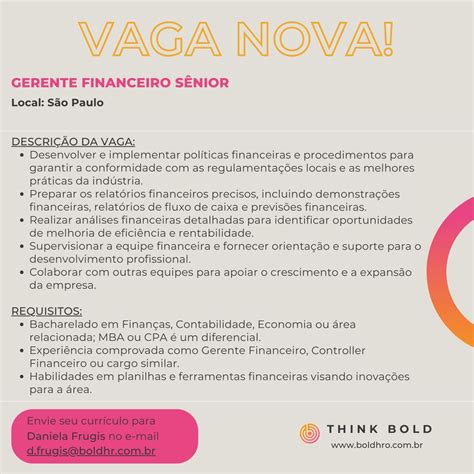 Maria Eduarda Silveira On Linkedin Vaga Nova
