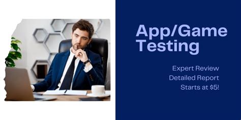 expertly test your game or app and suggest improvements by