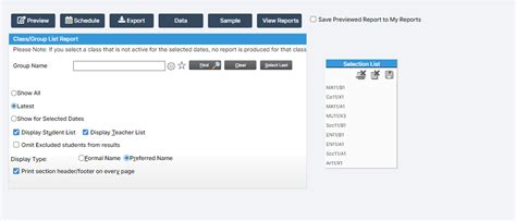 How To Run A Class List Report Bromcom Documentation Centre