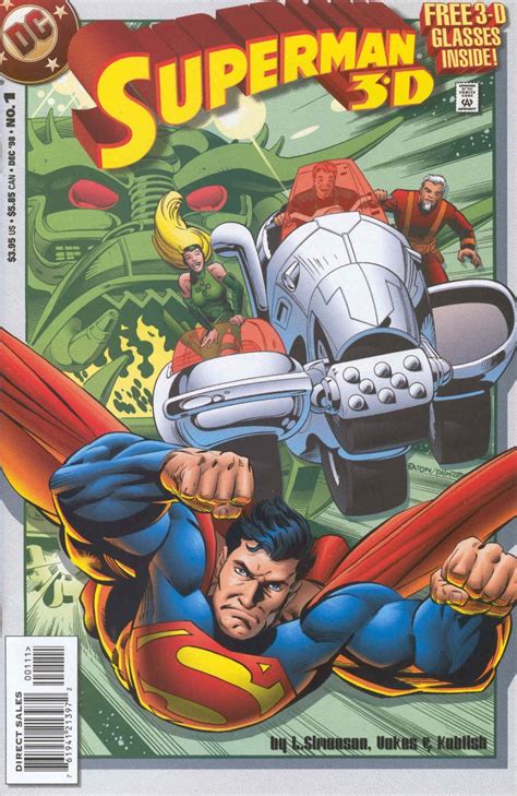 Superman 3d Comic Cover Image