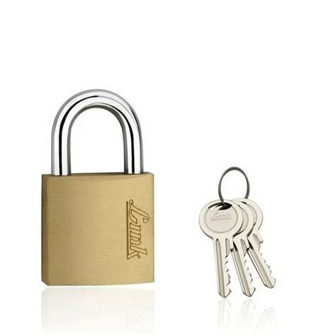 Rectangular Link 60mm New Brass Lock Hardened Shackle 3 Brass Keys At ₹ 927 In New Delhi