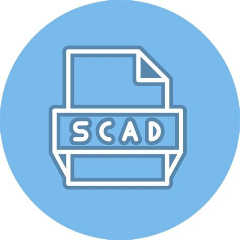 Scad File Format Icon 15824195 Vector Art At Vecteezy