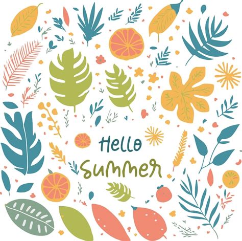 Premium Vector Hello Summer