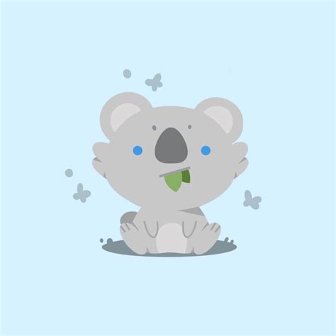 可爱卡通动物考拉头像美图设计室海报模板素材大全