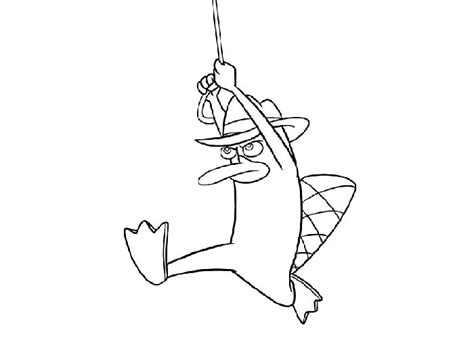 Agent P Coloring Pages