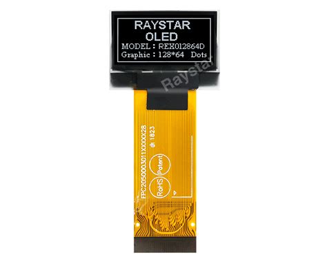 096 Inch 128x64 Oled Graphic Display With Ssd1306 Raystar