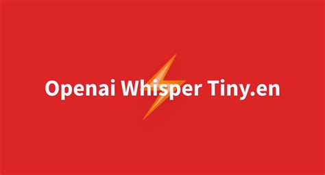 Openai Whisper Tiny En A Hugging Face Space By Kevinbednarek