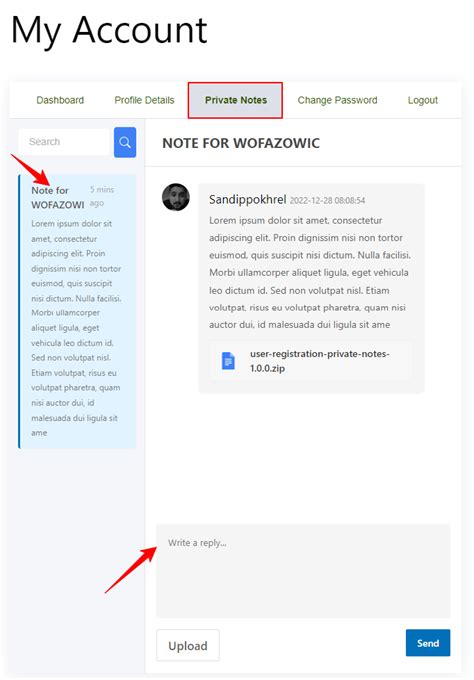 Private Notes User Registration