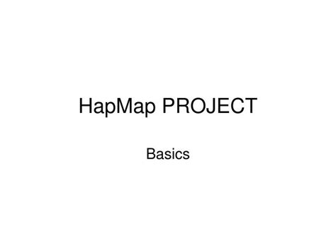 Ppt Hapmap Project Powerpoint Presentation Free Download Id3265365