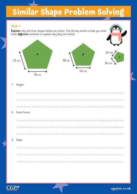 Similar Shapes — Problem Solving Stretch Year 6 Cgp Plus