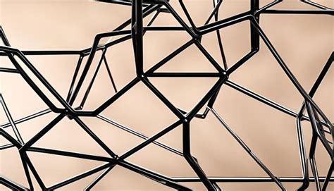 Abstract Geometric Wireframe Background Premium Ai Generated Image