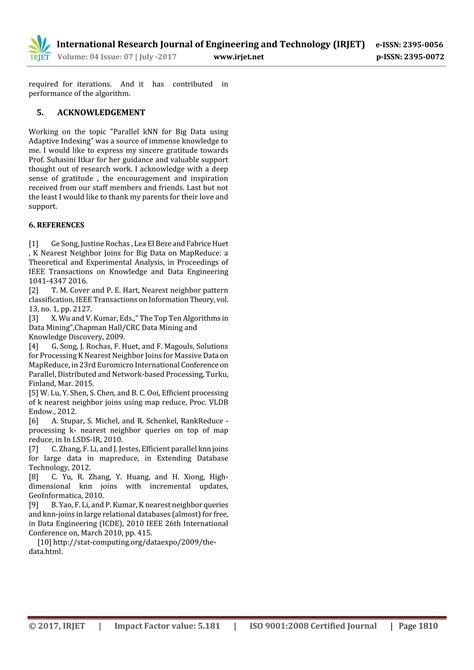Parallel Knn For Big Data Using Adaptive Indexing Pdf