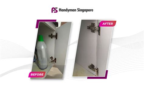 Replace Cabinet Hinges At Upper Paya Lebar Road Ps Handyman Singapore
