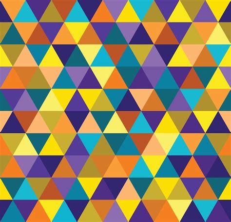 Premium Vector Seamless Abstract Colorful Triangle Geometrical