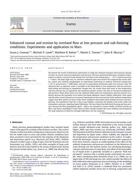 Pdf Enhanced Runout And Erosion By Overland Flow At Enhanced Runout And Erosion By