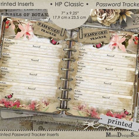 Password Tracker Etsy