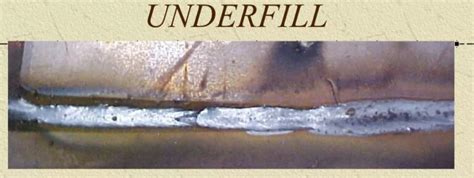 Underfill A Welding Defect Welding Of Welders