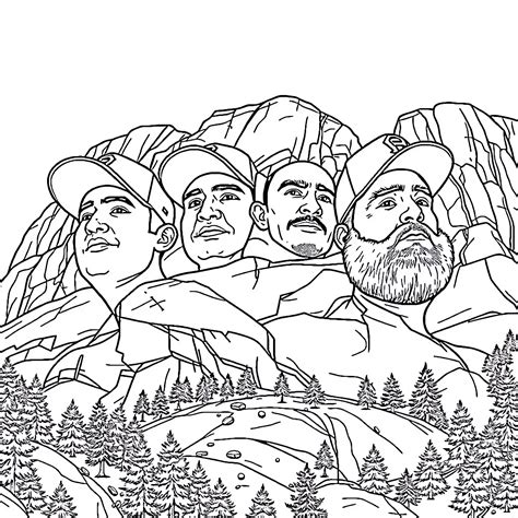 Best Mount Rushmore Coloring Pages Free Printable Pdf