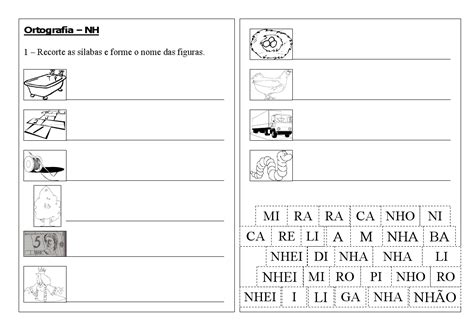 Varal De Atividades Ortografia Nh