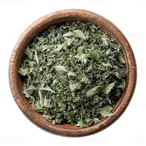 Dried Catnip In A Terracotta Bowl 44619836 Png