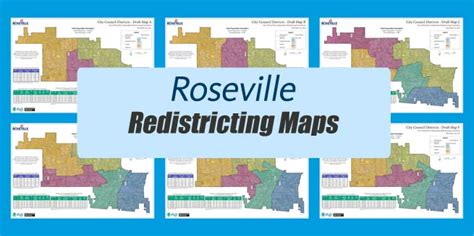 Final Group Of Draft Roseville City Council District Maps Roseville Today