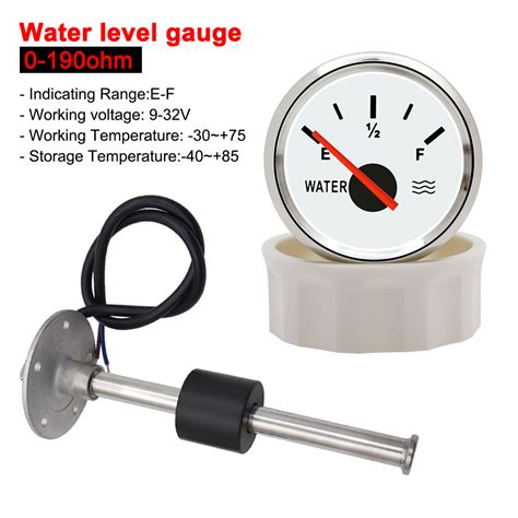 Mm Water Level Gauge With Water Level Sensor Mm Water Tank Level Indicator With Red