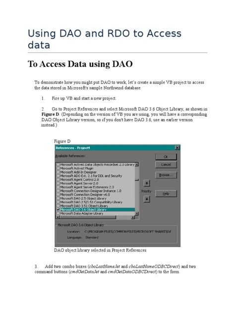 Using Dao And Rdo To Access Data Pdf Data Management Computing