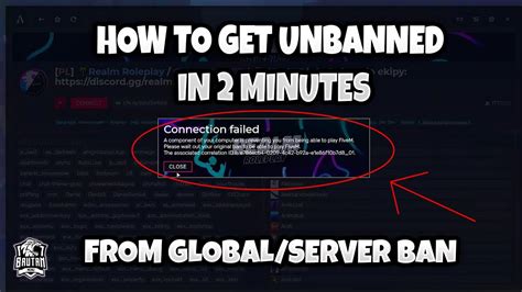 How To Get Unban From Fivem Global Server Youtube