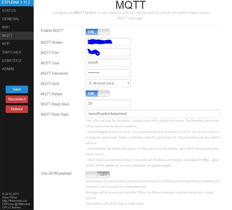 Mqtt And Espurna On Sonoff Basic Home Assistant Os Home Assistant
