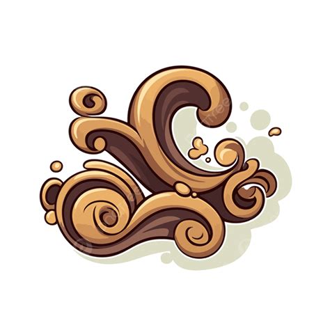 Clip Art Swirls And Curls Wavy Lines Stylized Curly And Wavy Hair