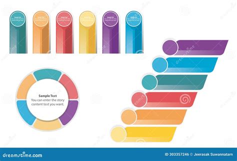 Multi Colored Pie Chart By Bar Graphs Stock Vector Illustration Of Presentation Graphics