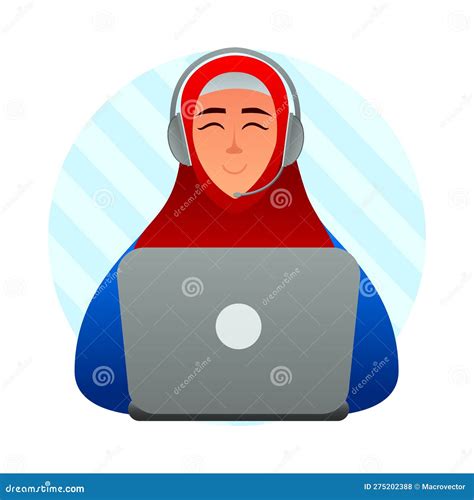Muslim Woman Profession Icon Stock Vector Illustration Of Clipart Icon 275202388
