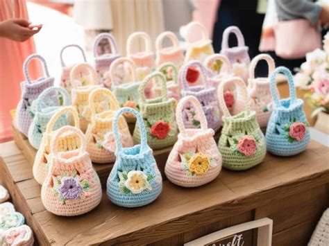 Floral Pastel Crochet Mini Bag Easy Crochet Bag Idea