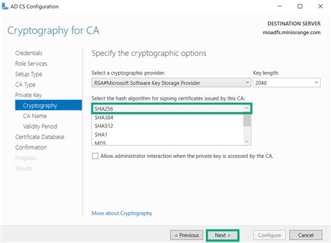 Установка службы сертификации Active Directory Adh Arenadata Docs
