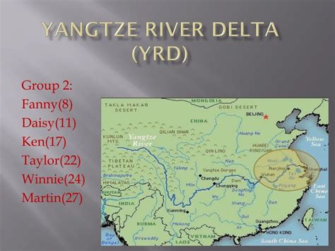 Ppt Yangtze River Delta Industrial Hub And Economic Center Powerpoint