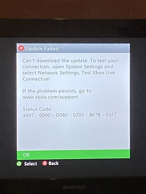 Error Code Persisting When Trying To Update Advanced Warfare R Xbox360