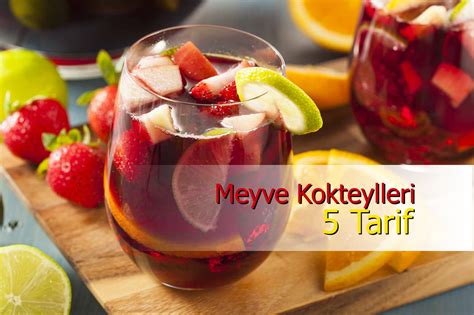 Sıcaktan Bunalanlara Buz Gibi Meyve Kokteylleri 5 Tarif