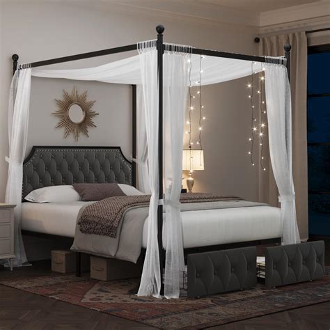Bed With Canopy Queen