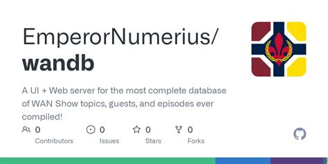 GitHub - EmperorNumerius/wandb: A UI + Web server for the most complete ...
