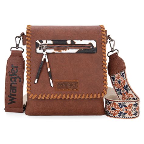 Wrangler Crossbody Bags For Women Vintage Hand Woven Shoulder Purse